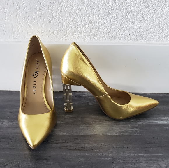 Katy Perry Collections | Shoes | Gold Katy Perry The Suzzie Heel | Poshmark